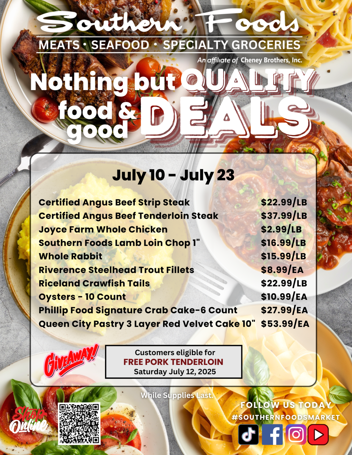 Weekly Specials | Southern Foods | Gourmet Meats, Seafood & Specialty ...